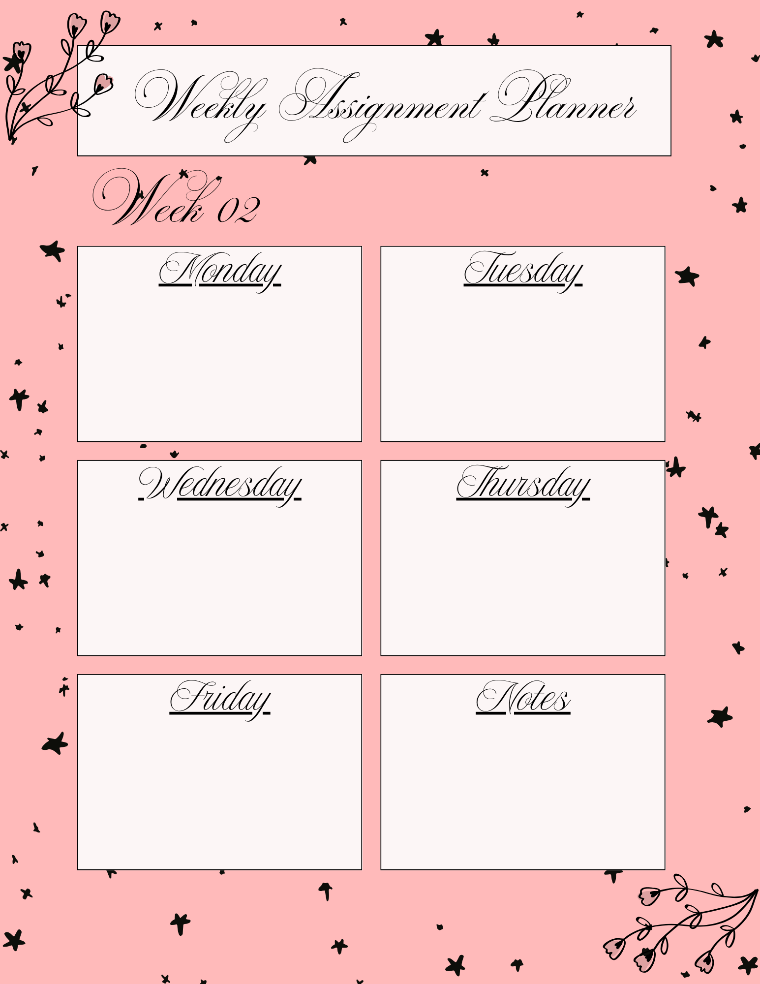 Weekly Assignment Template » DigiShopWave